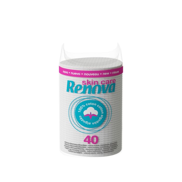 Renova Skincare Discos Algodão Maxi, 40 unidades – Farma 1para1