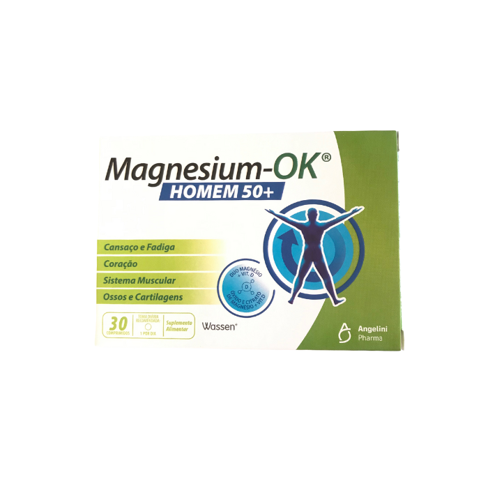 MAGNESIUM OK 50+ HOMEM 30 COMP – Farma 1para1