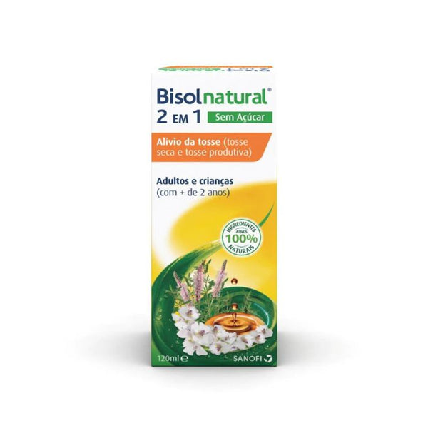 Bisolnatural 2em1 Xarope Sem açúcar, 120ml – Farma 1para1