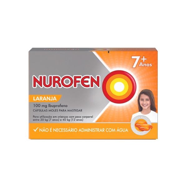Nurofen 100mg, 24 Cápsulas Moles para Mastigar – Farma 1para1